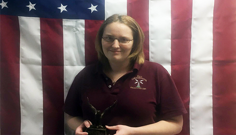 Sacha Snuffer awarded Service Integrity Leadership Award by TPD