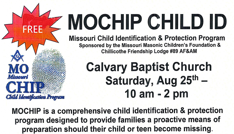 Child identification event to be held in Chillicothe