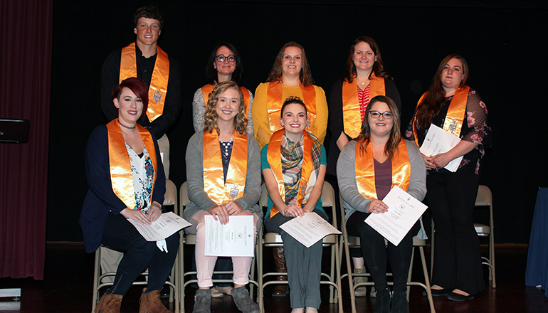 North Central Missouri College students inducted into Phi Theta Kappa