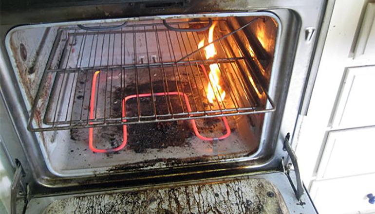 Toaster Oven On Fire