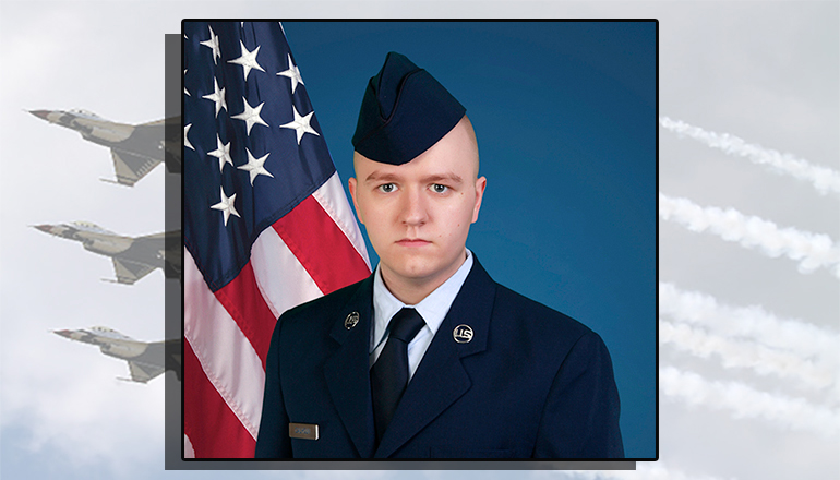 Airman Caleb Calhoun graduates from basic training