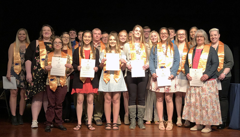 North Central Missouri College students inducted into Phi Theta Kappa