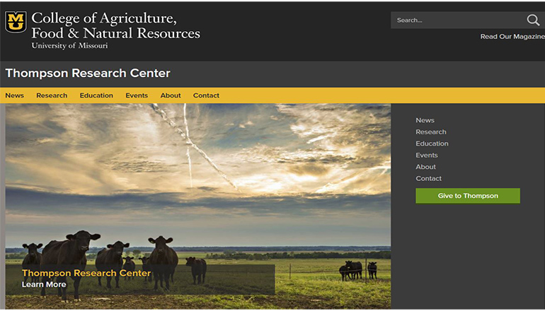 MU Thompson Farm results in advance calf production for beef herd owners