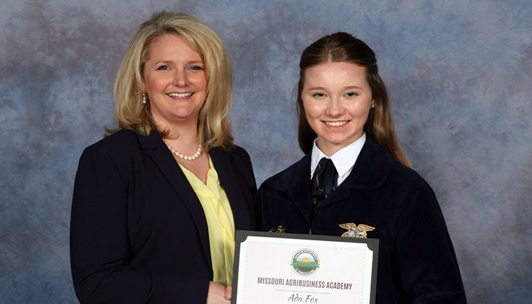 Ada Fox selected to participate in agribusiness academy