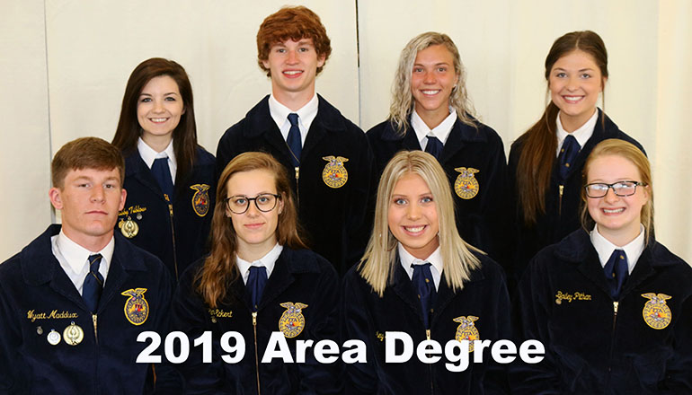 Chillicothe FFA Members to receive Area FFA Degree