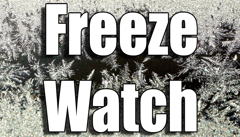 Freeze Watch to affect all of northern Missouri beginning Friday night