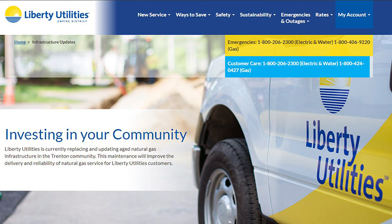 Liberty Utilities replacing aging gas infrastructure in Trenton