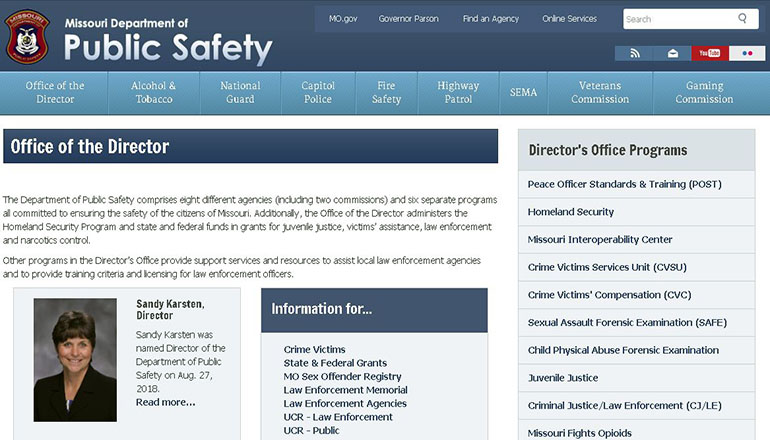 Missouri Department of Public Safety: Traffic violations and domestic ...