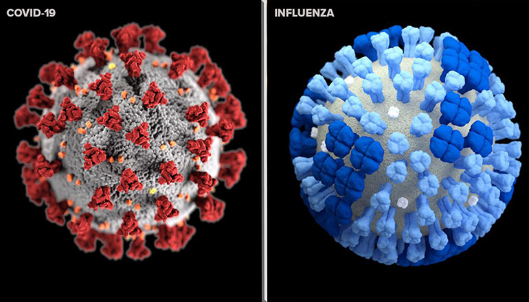 Audio: Coronavirus versus Flu, similar, but different