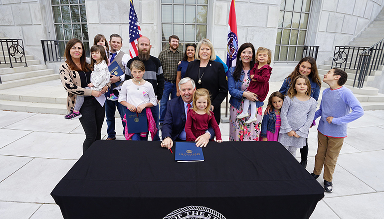 Governor Mike Parson signs HB 429 and HB 430 into law supporting ...