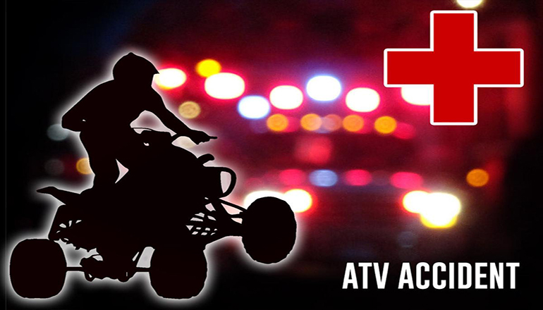 One injured in ATV crash near Macon