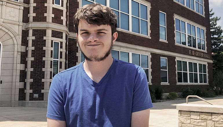 Sam Meservey is NCMC’s Outstanding Student for July