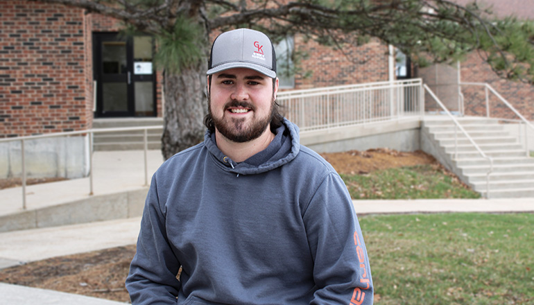 Justin Pinnell selected as NCMC Outstanding Student