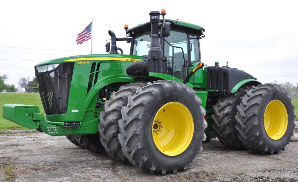 John Deere tractor a total loss after striking power pole, catching ...