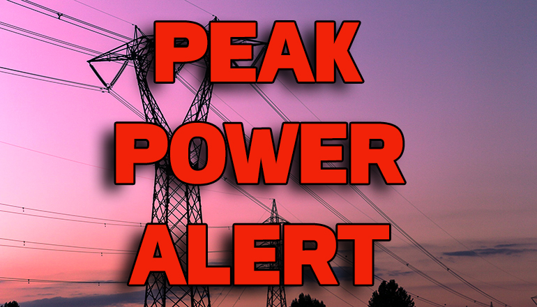 Trenton Municipal Utilities issues "Peak Alert"