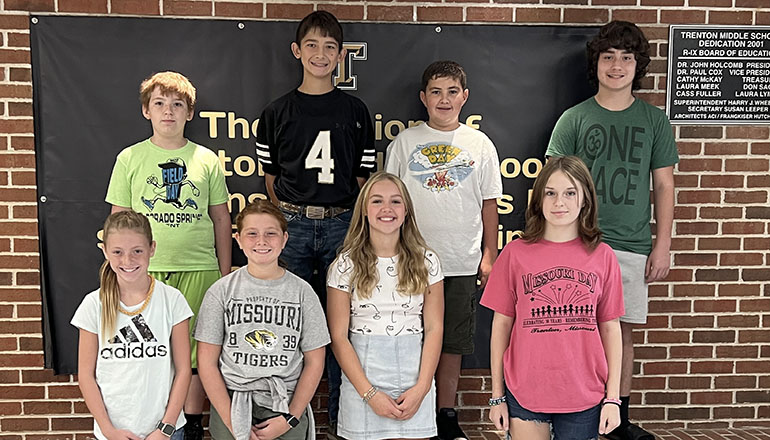 Trenton Middle School announces "Students of the Month"