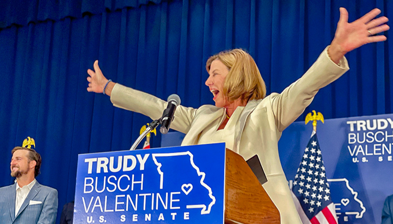 Audio: United States Democratic Senate Candidate Trudy Busch Valentine ...