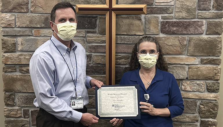 Kim Hamilton named Wright Memorial Hospital’s Employee of the Quarter