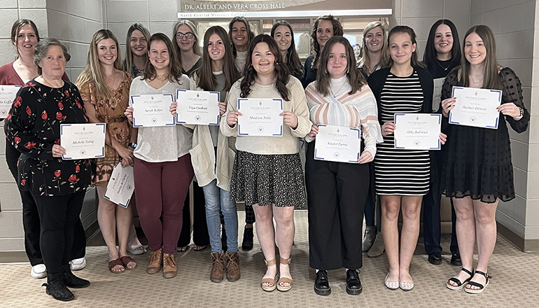North Central Missouri college students inducted into Phi Theta Kappa