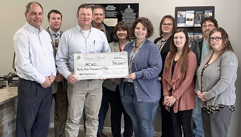 Farmers Bank of Northern Missouri makes $45,000 contribution to Mercer ...