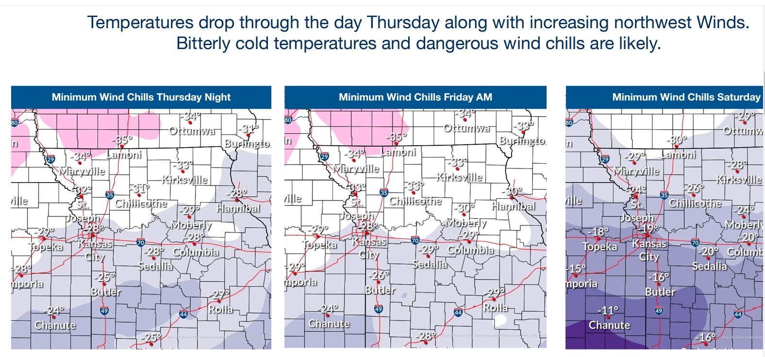 National Weather Service issues Winter Storm Warning and Wind Chill ...