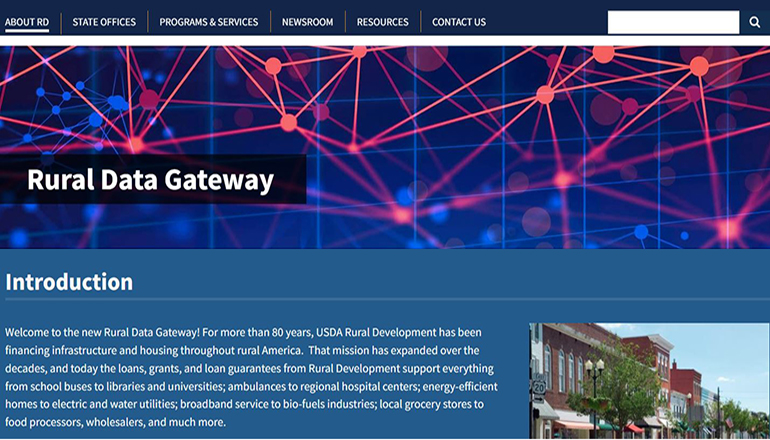USDA launches "Rural Data Gateway" to expand access to resources for people in rural America