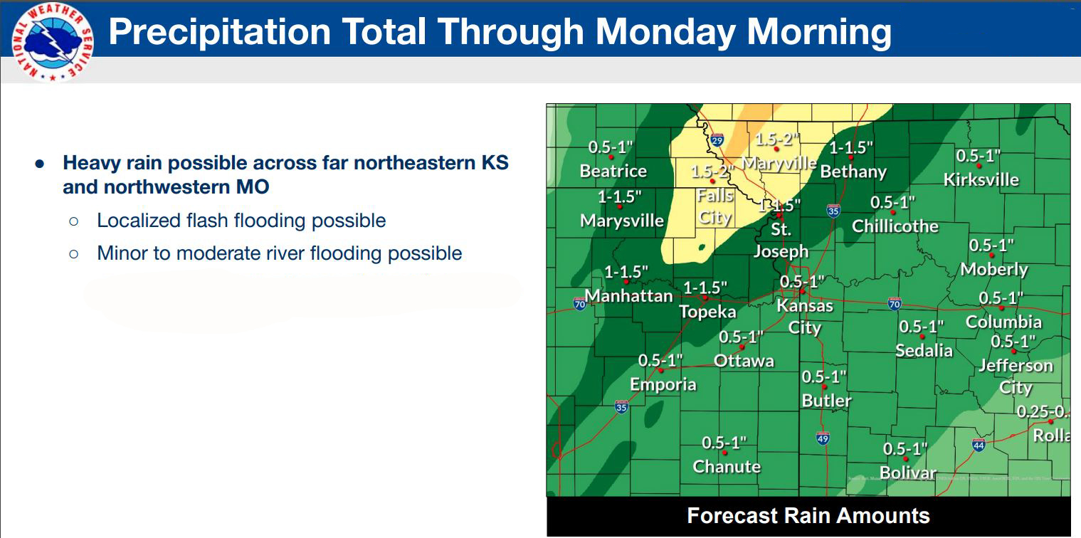 Wind Advisory issued for much of northern Missouri, rain included in ...