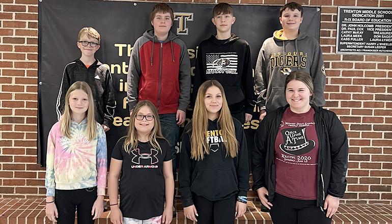 Trenton Middle School announces Students of the Month for April