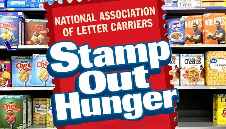 Letter carriers in Trenton are helping to "Stamp Out Hunger"
