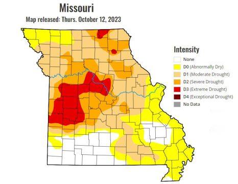 U.S. Drought Monitor reveals increased "Extreme Drought" in the Green ...