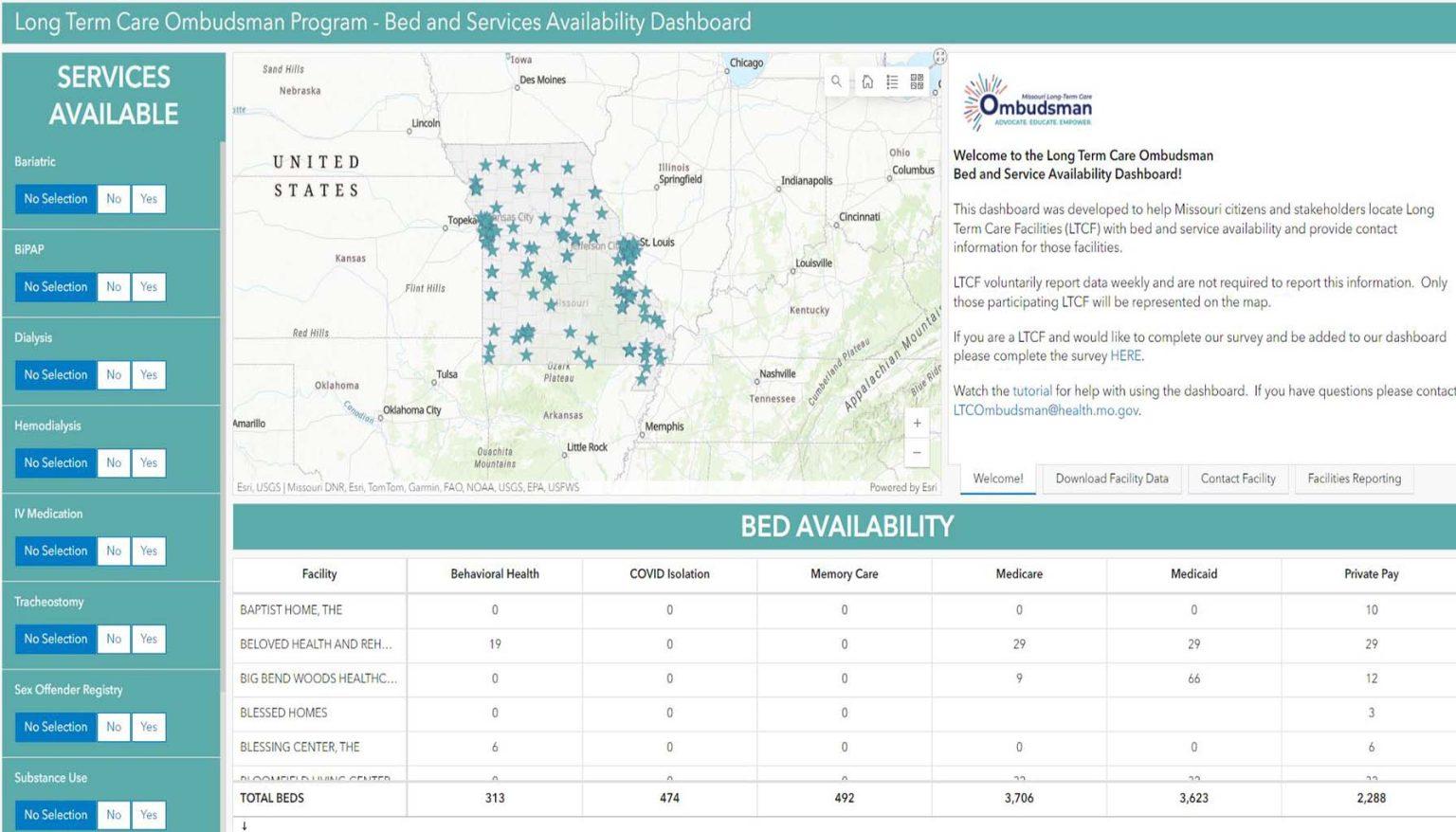 Missouri unveils new tool for finding long-term care facilities