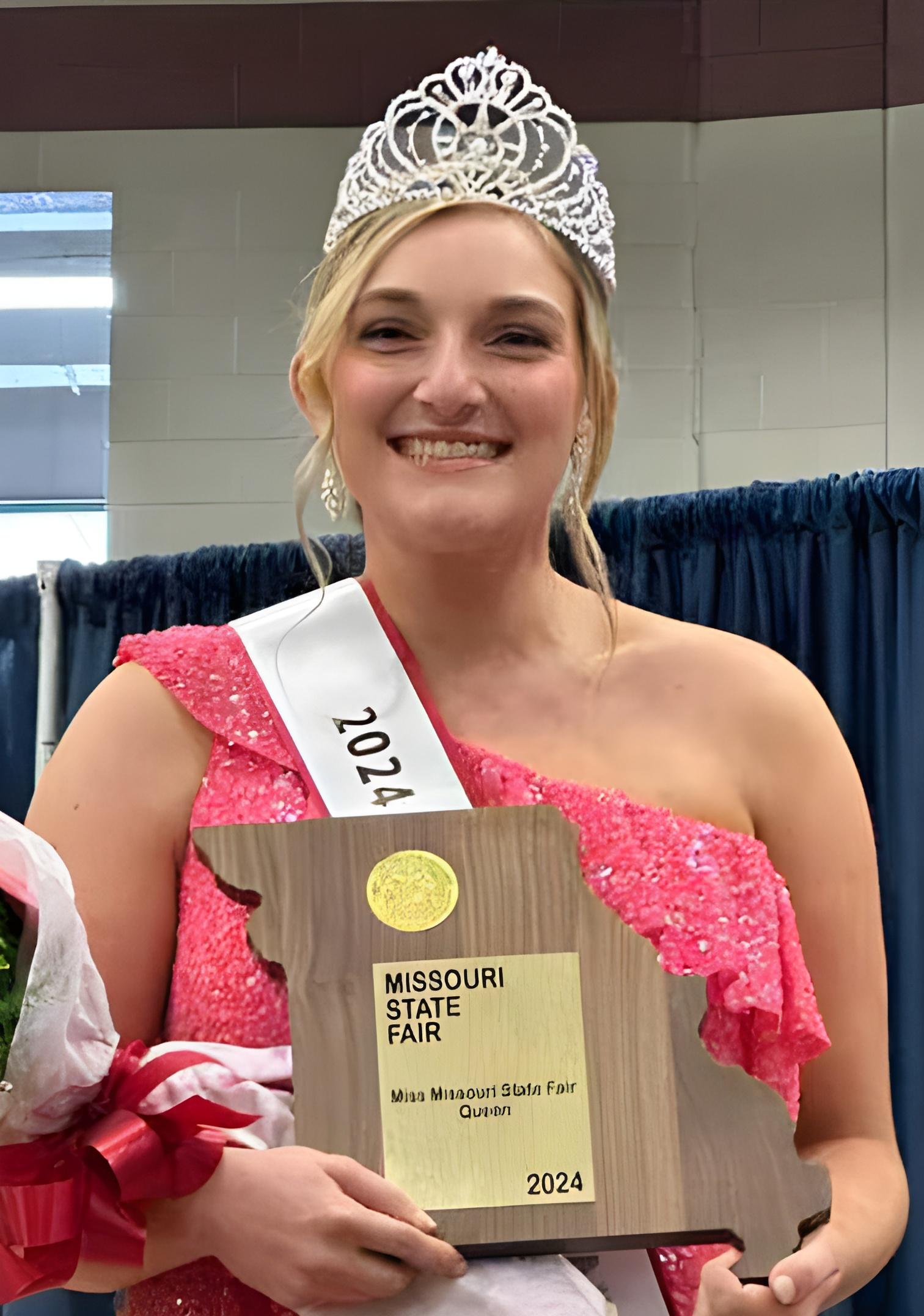 Chillicothe's Claire Walker crowned Missouri State Fair Queen 2024