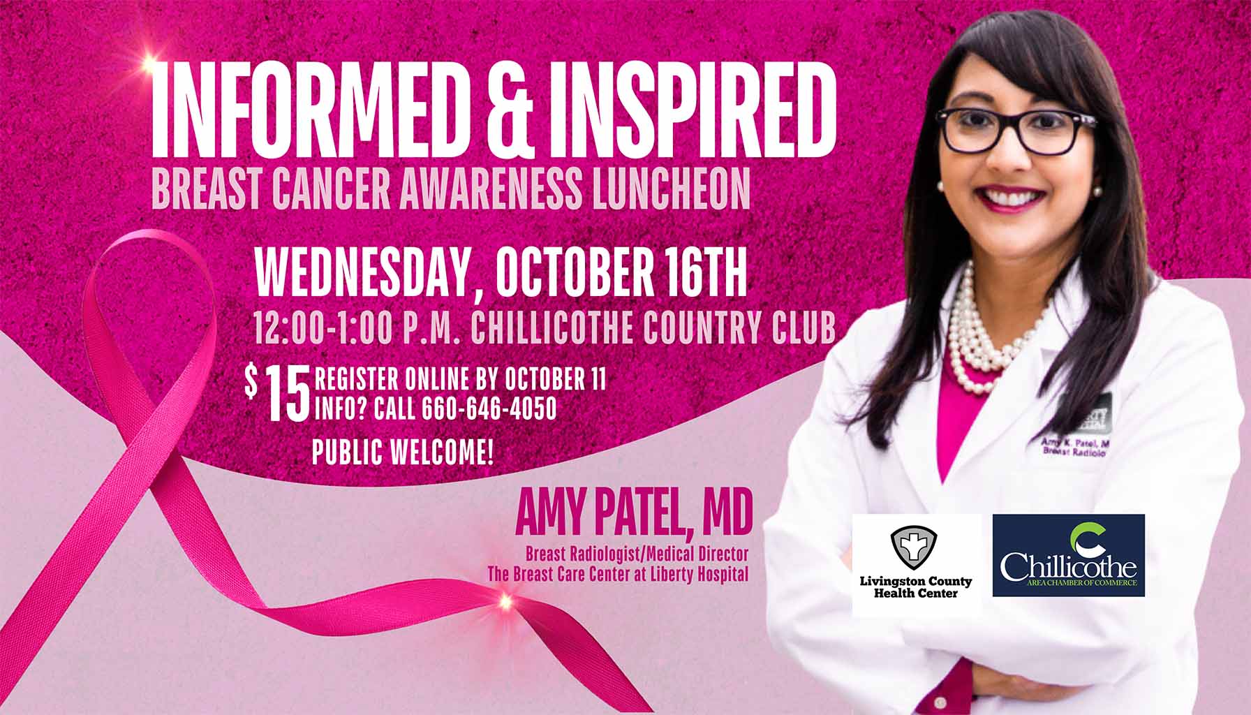 Breast cancer awareness luncheon set for October 16 in Chillicothe