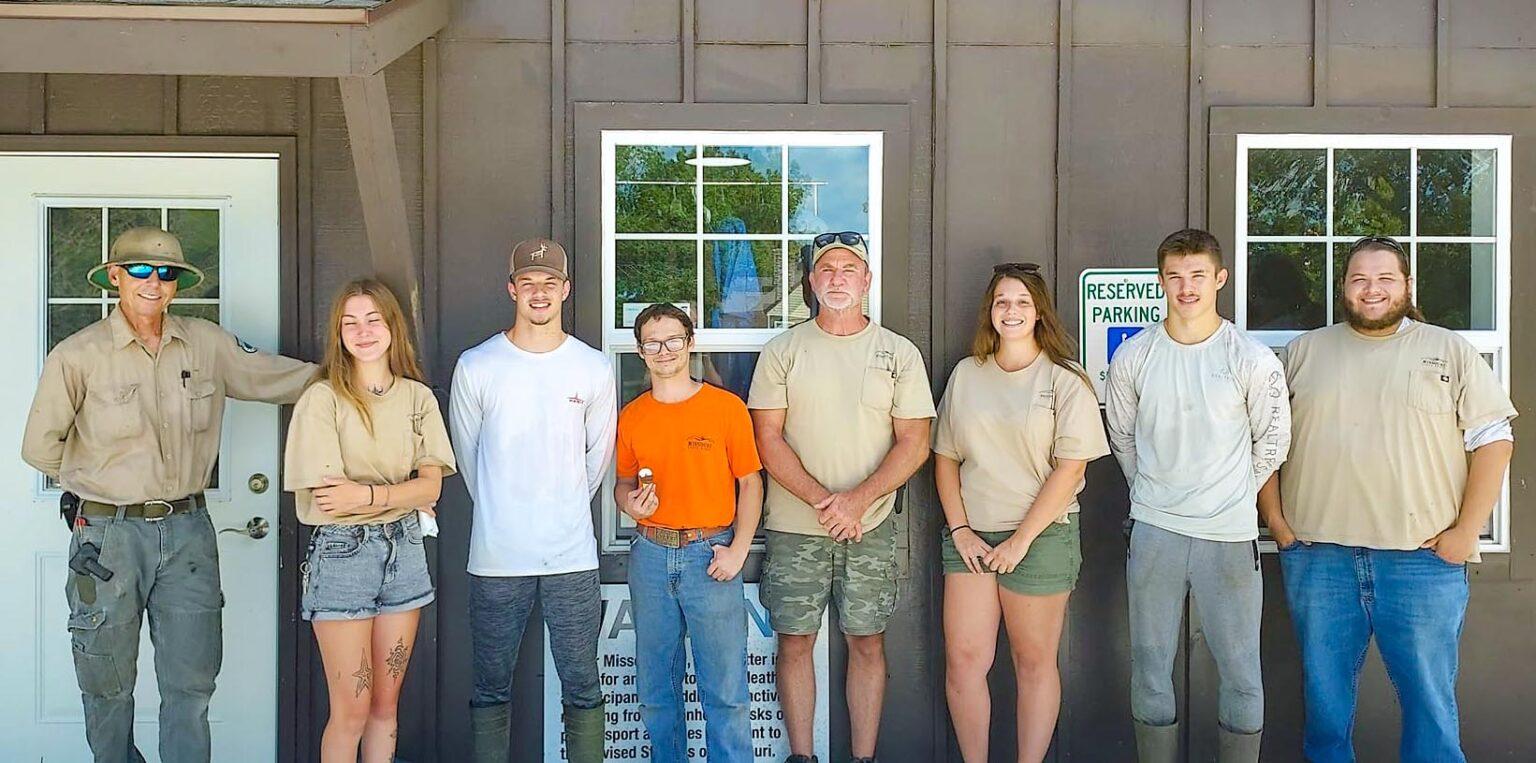 The dedicated team behind the scenes at Crowder State Park