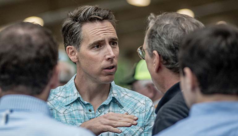 Josh Hawley draws rebuke over use of private jets for Missouri Senate ...