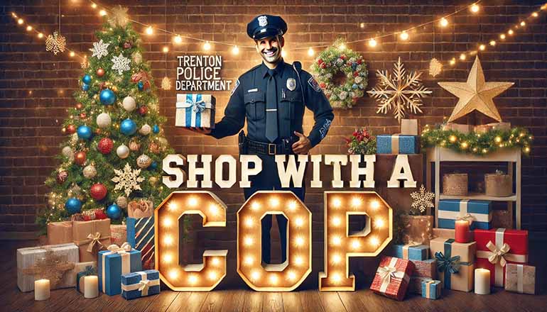 Trenton Police bring holiday joy to 30 kids through Shop with a Cop program