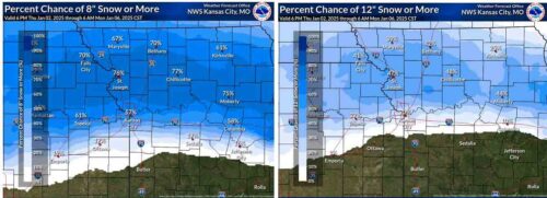 Winter storm to bring up to 13 inches of snow to northern Missouri