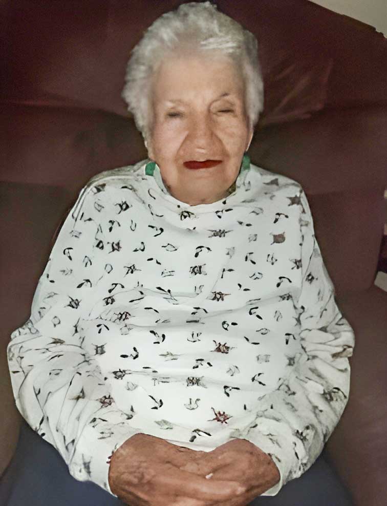 Dora Julia (Fowler) Tate, age 95