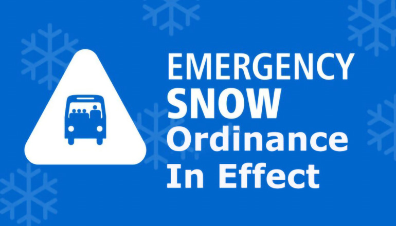 Trenton Emergency Snow Ordinance in effect overnight