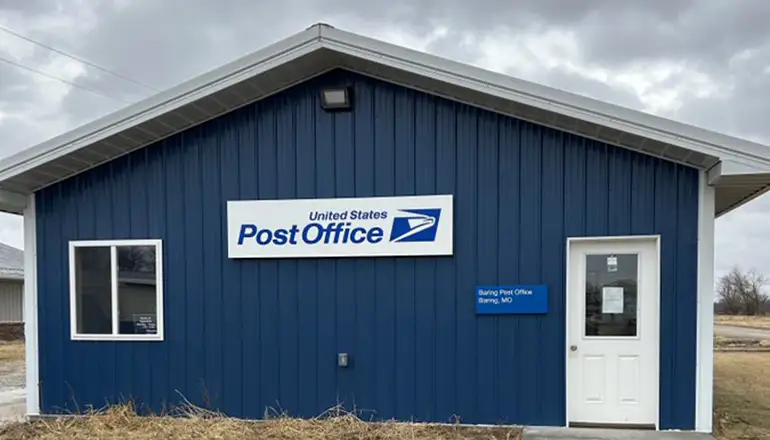Baring Post Office reopens after tornado damage in August 2023