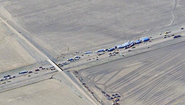 Eight fatalities confirmed, over 30 injured after 70 car pileup on I-70 in Kansas