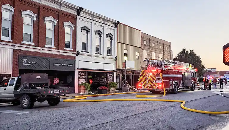Update: Trenton fire officials confirm blaze at 907 Main began in basement