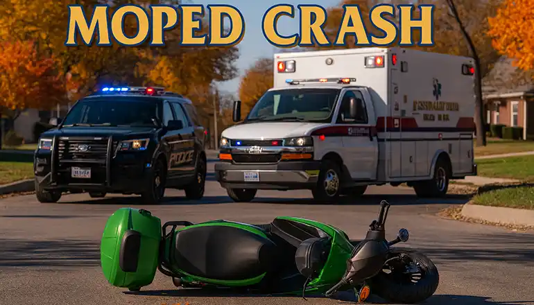 Plattsburg man injured after moped overturns